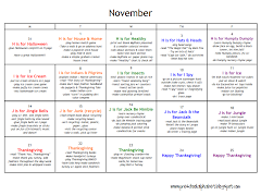 Preschool Alphabet: Preschool Plan for November