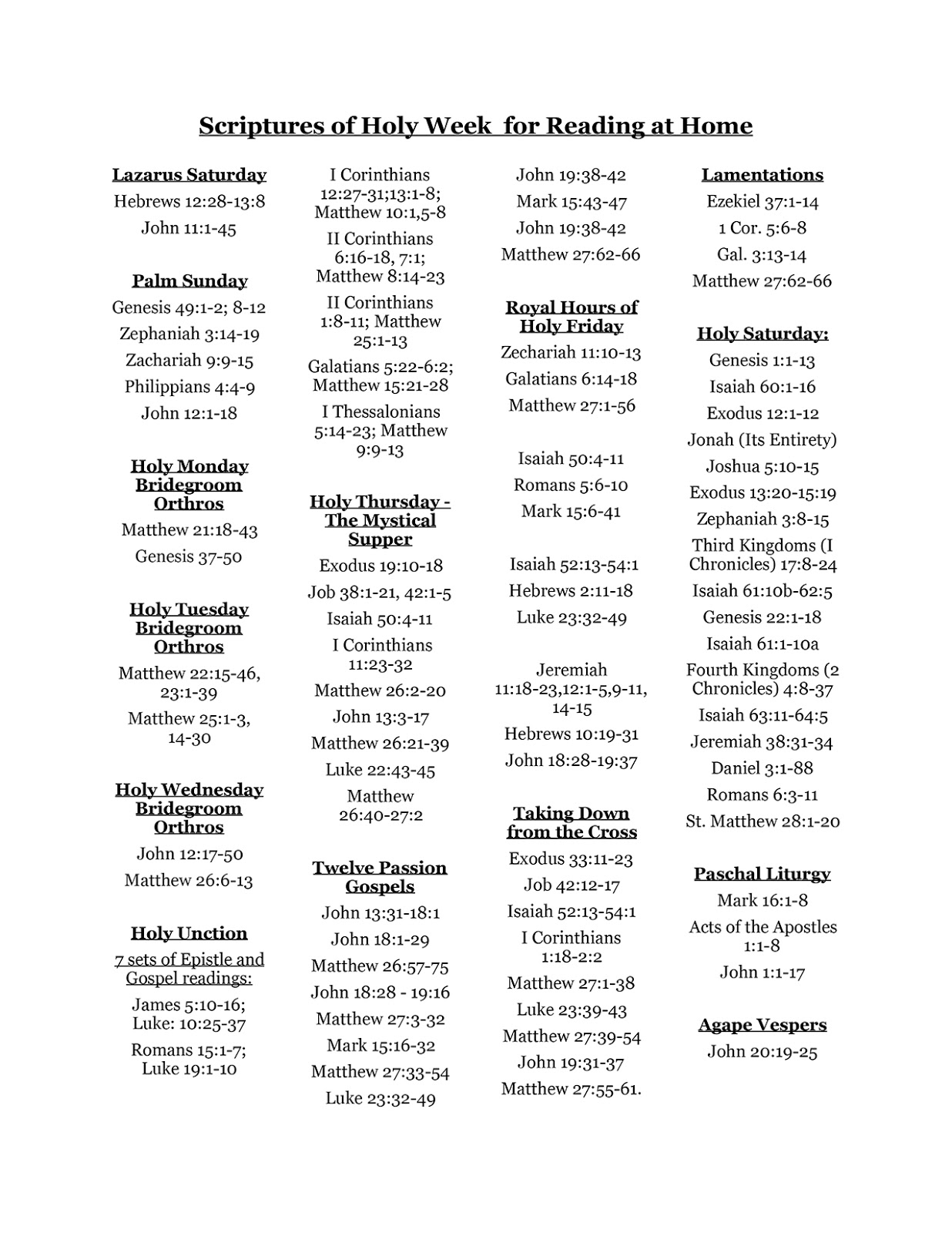 Many Mercies: Scriptures of Holy Week for Reading at Home