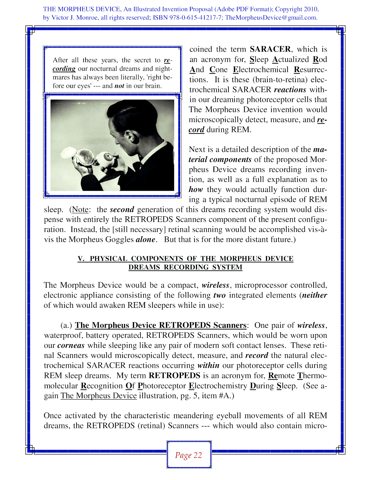 DREAM RECORDING INVENTION