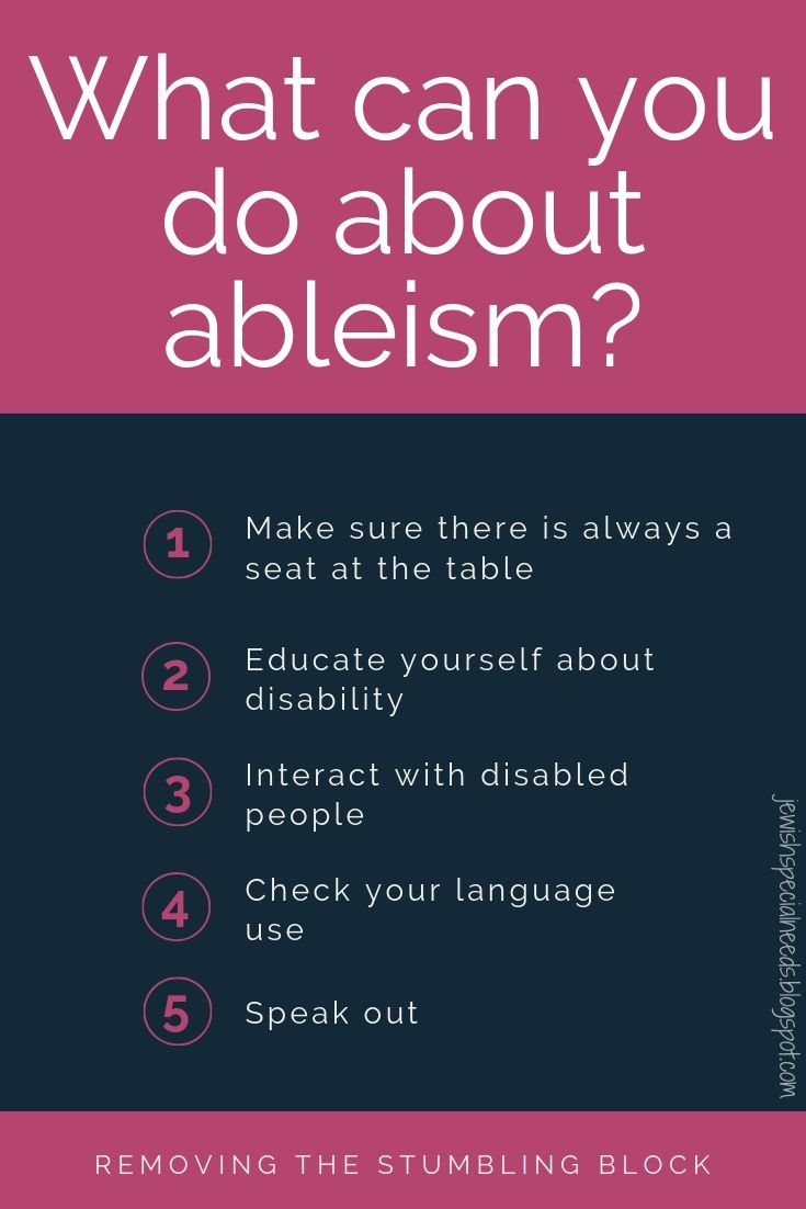 Removing the Stumbling Block: Recognizing Ableism - And Clear Ways You ...