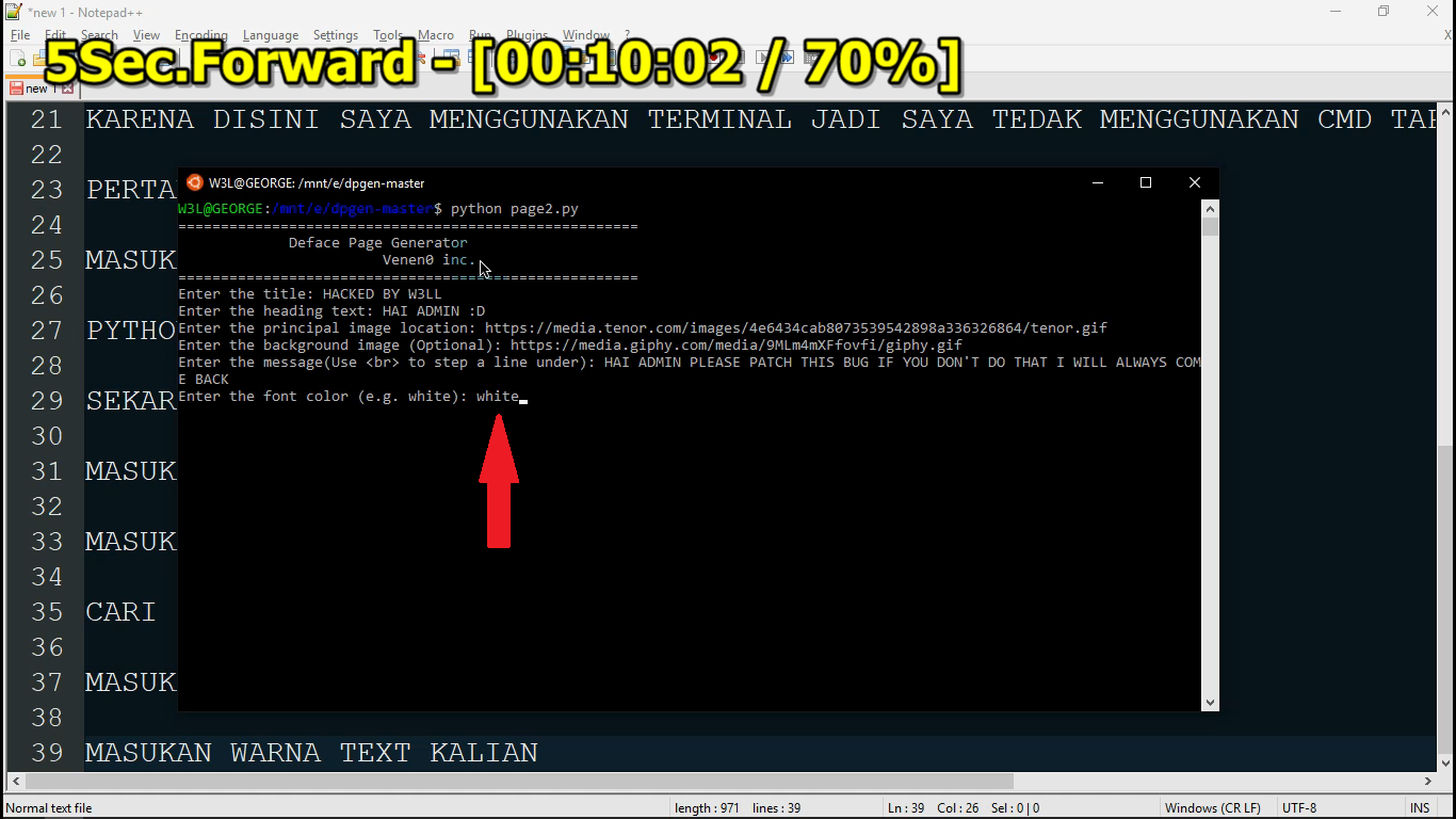 Cara membuat script deface keren dengan mudah Cara membuat script deface keren dengan mudah
