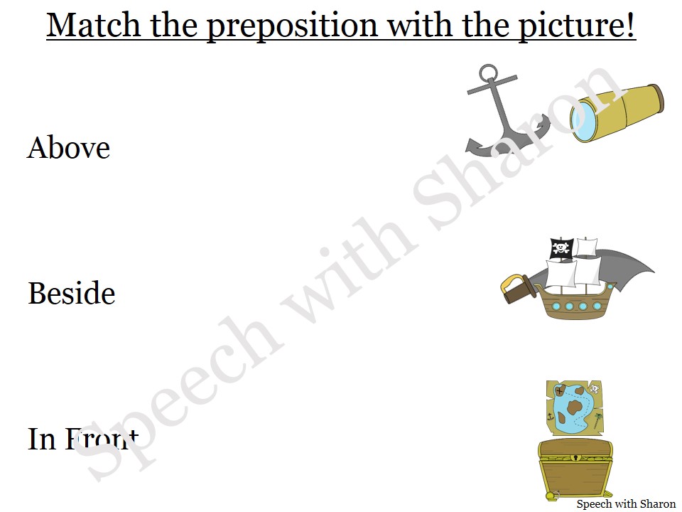 Speech with Sharon: Pirate Prepositions