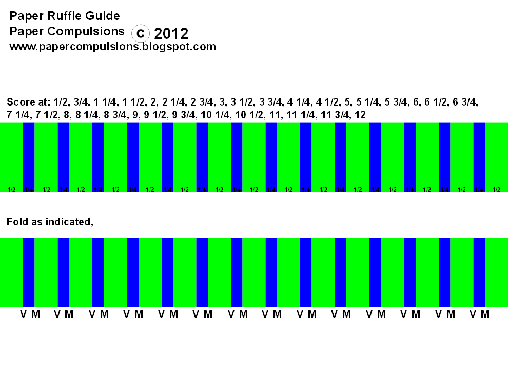 Paper Compulsions: Pleated Paper Ruffles