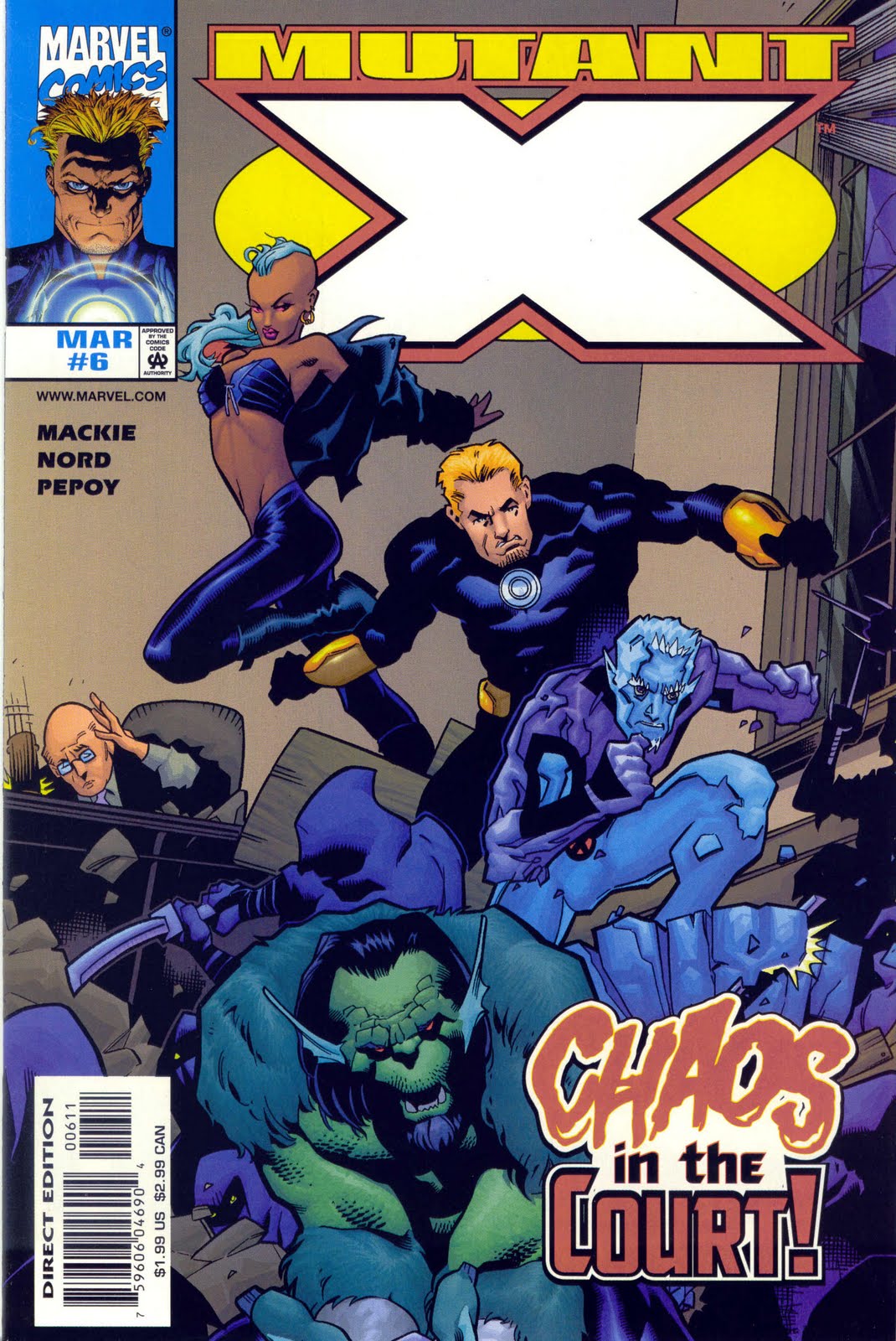 NOT BLOG X: MUTANT X #6 - March 1999