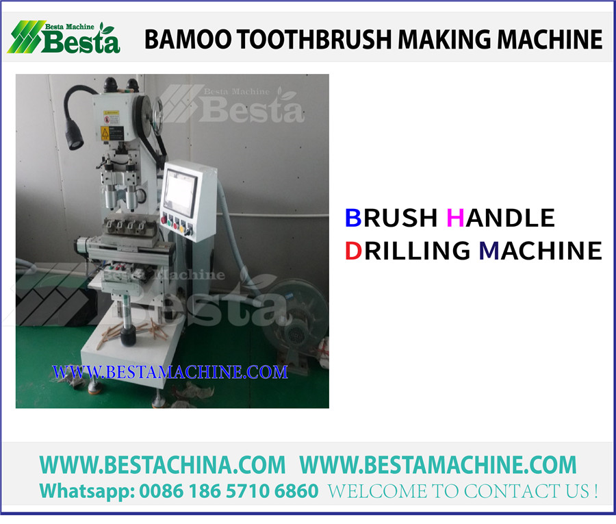BAMBOO PROCESSING MACHINE: Bamboo Toothbrush Handle Drilling Machine ...