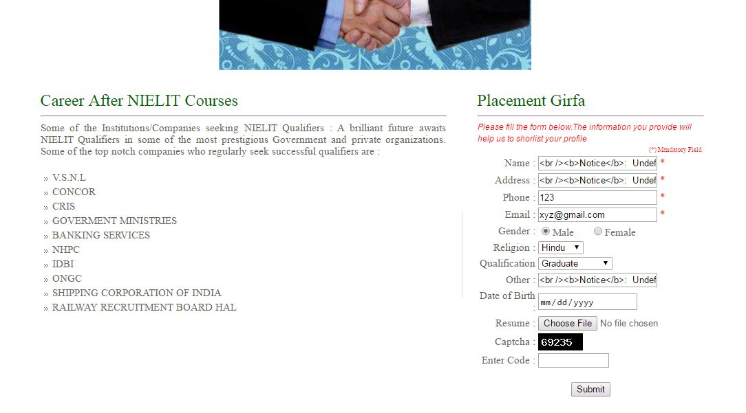 Girfa : Student Help: Degree College Management PHP Project