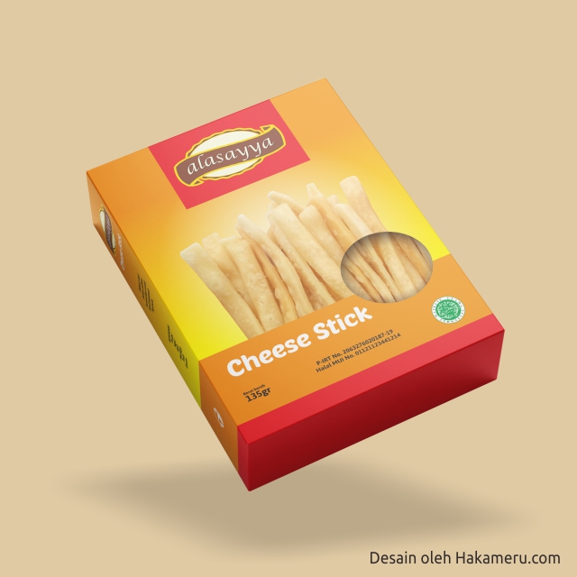 Desain Kemasan Packaging Box Cheese Stick Untuk UMKM alasayya