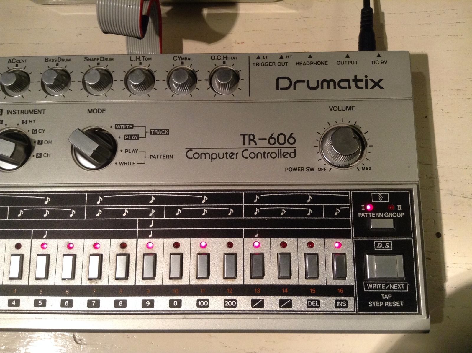 MATRIXSYNTH: Roland TR-606 with ANALOGUE SOLUTIONS modifications SN 274900