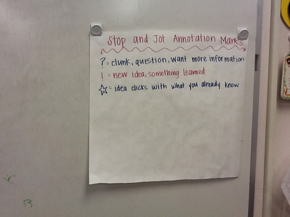 Stuff and Things: Stop and Jot