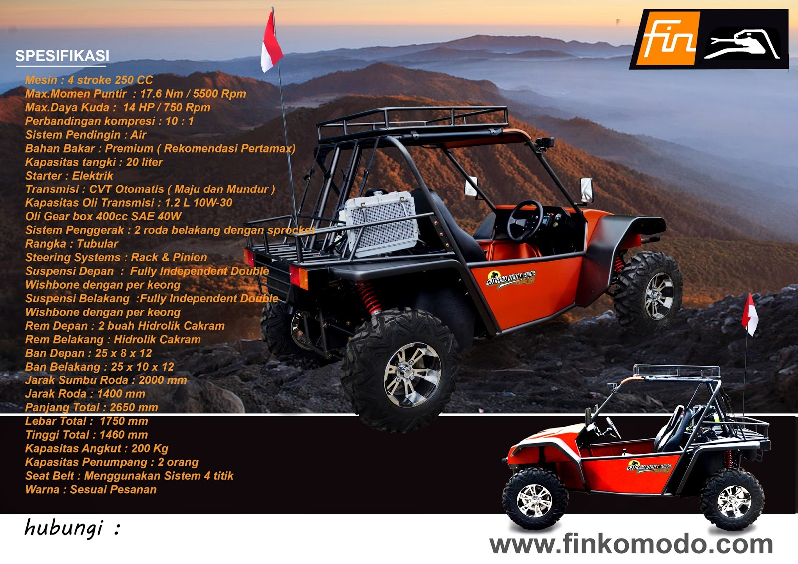 Fin Komodo New Generation KD250X | Fin Komodo Offroad