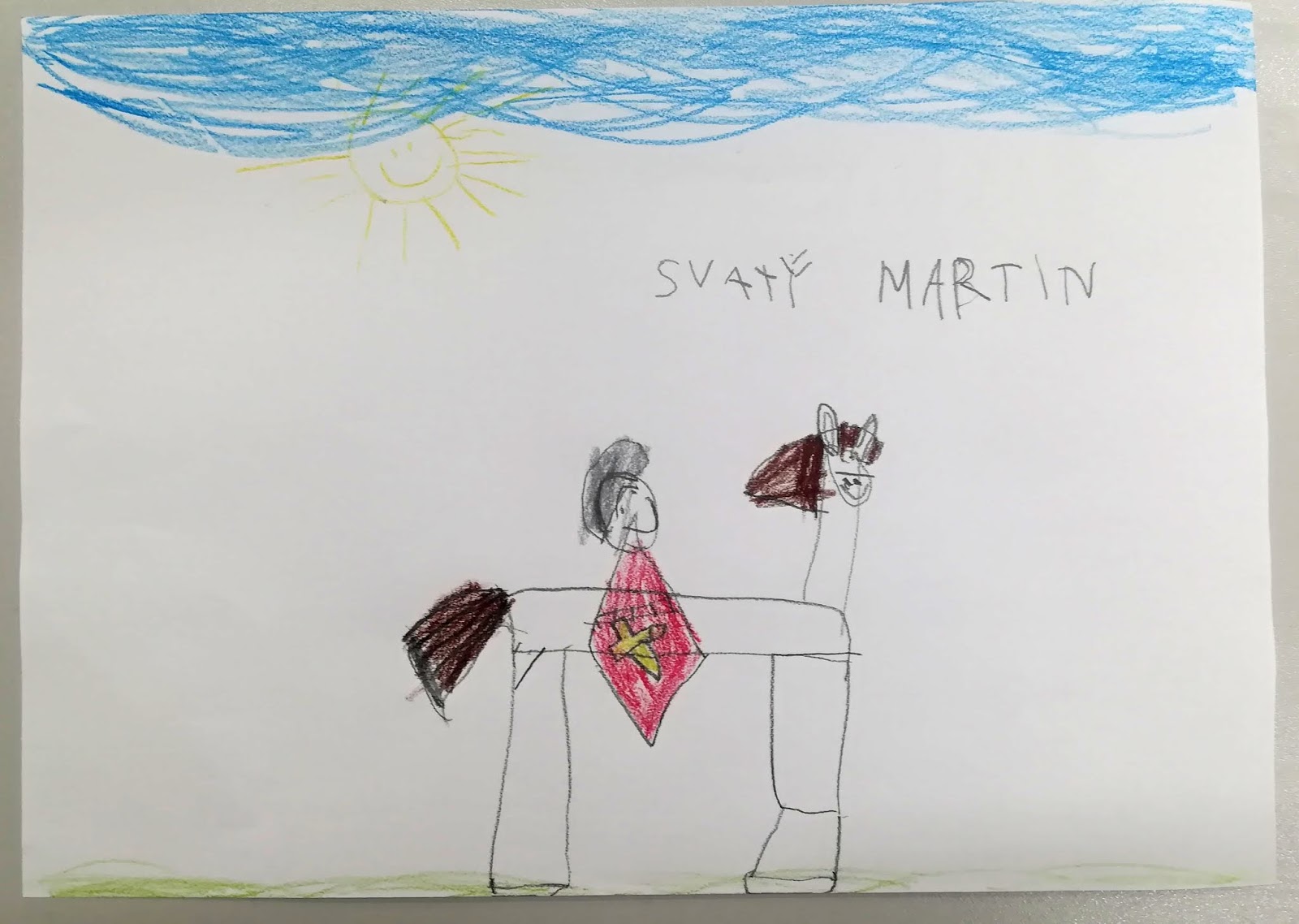 1.až 3. ročník školy Prosperity: Svatý Martin v první a druhé třídě