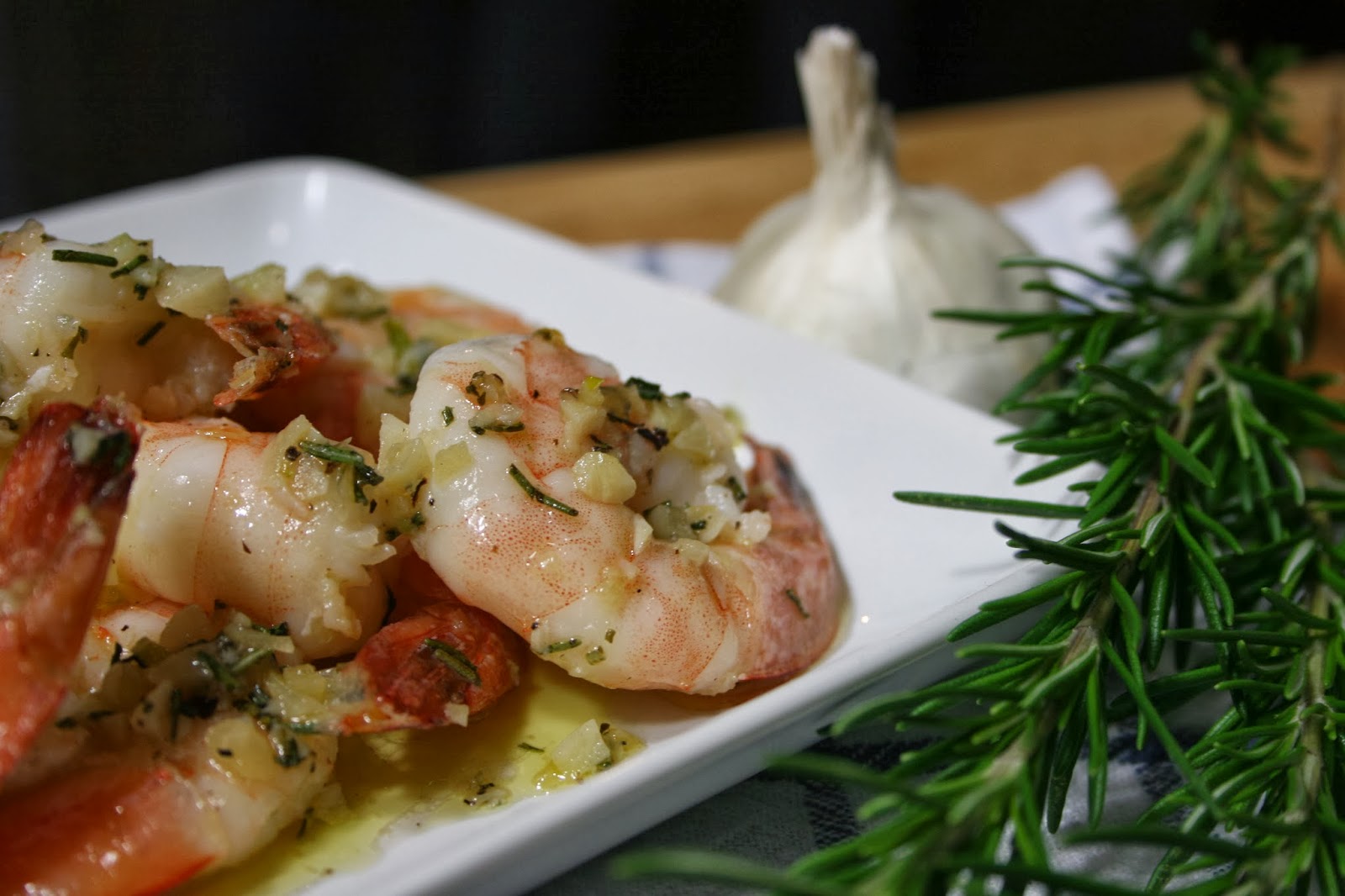 Just A Darling Life: Sauteed Shrimp in Butter, Garlic, and Rosemary