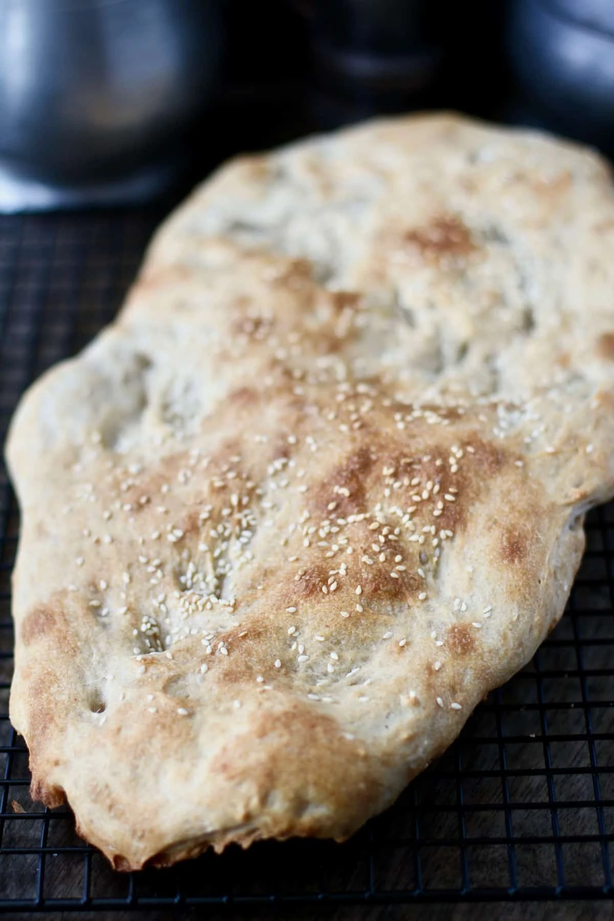 Naan Sangak (Persian Pebble Bread) | Karen's Kitchen Stories