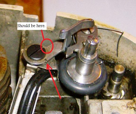 Vintage Sewing Machines: Rocketeer Bobbin Winder Latch Spring