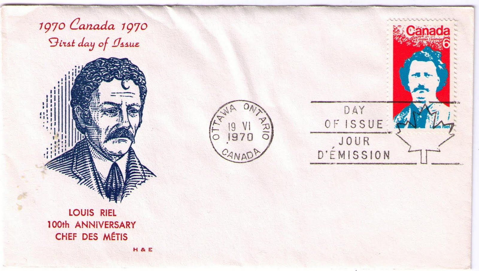 Postal History Corner: 1970 Louis Riel