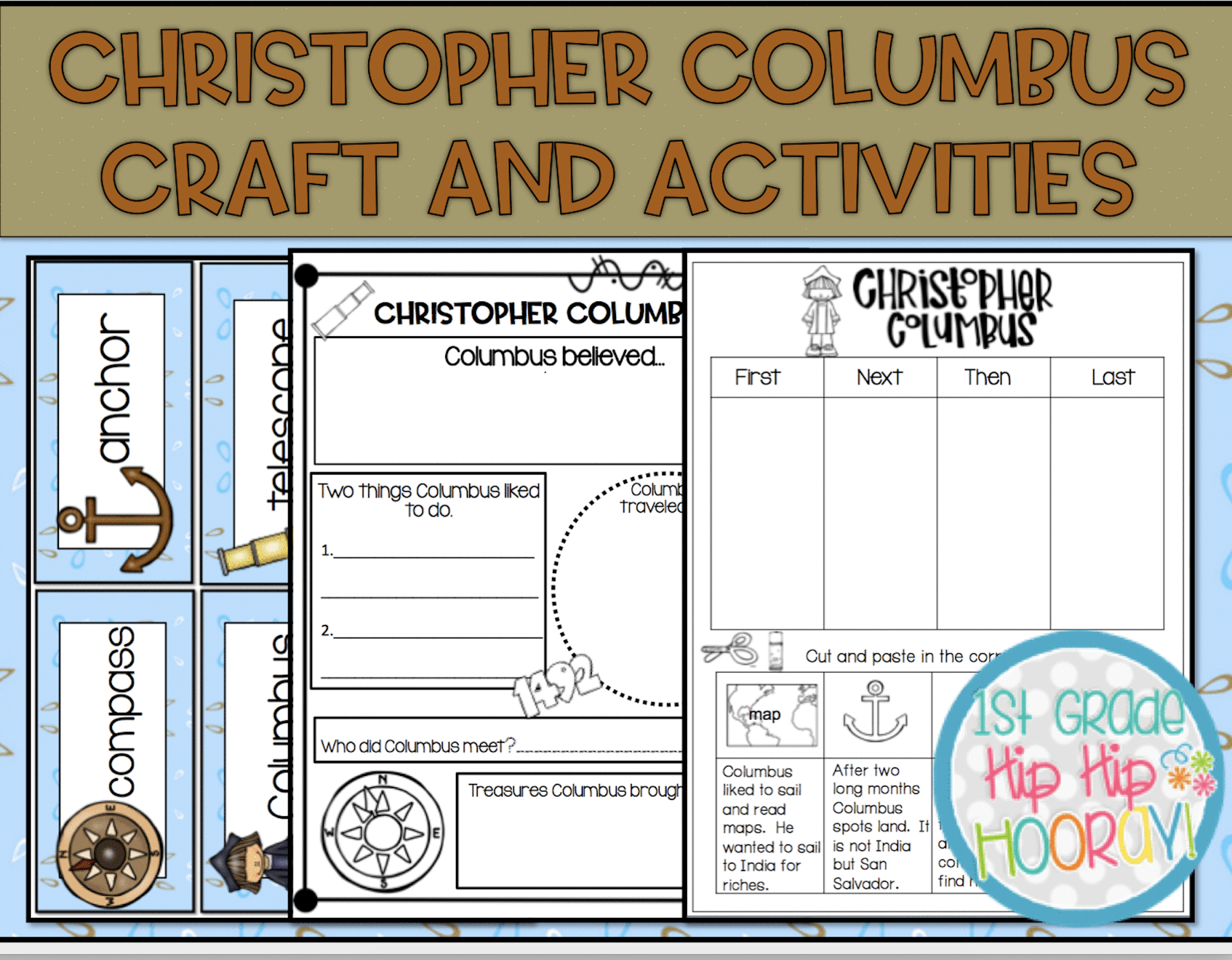 1st Grade Hip Hip Hooray!: Christopher Columbus...Let's Discover ...