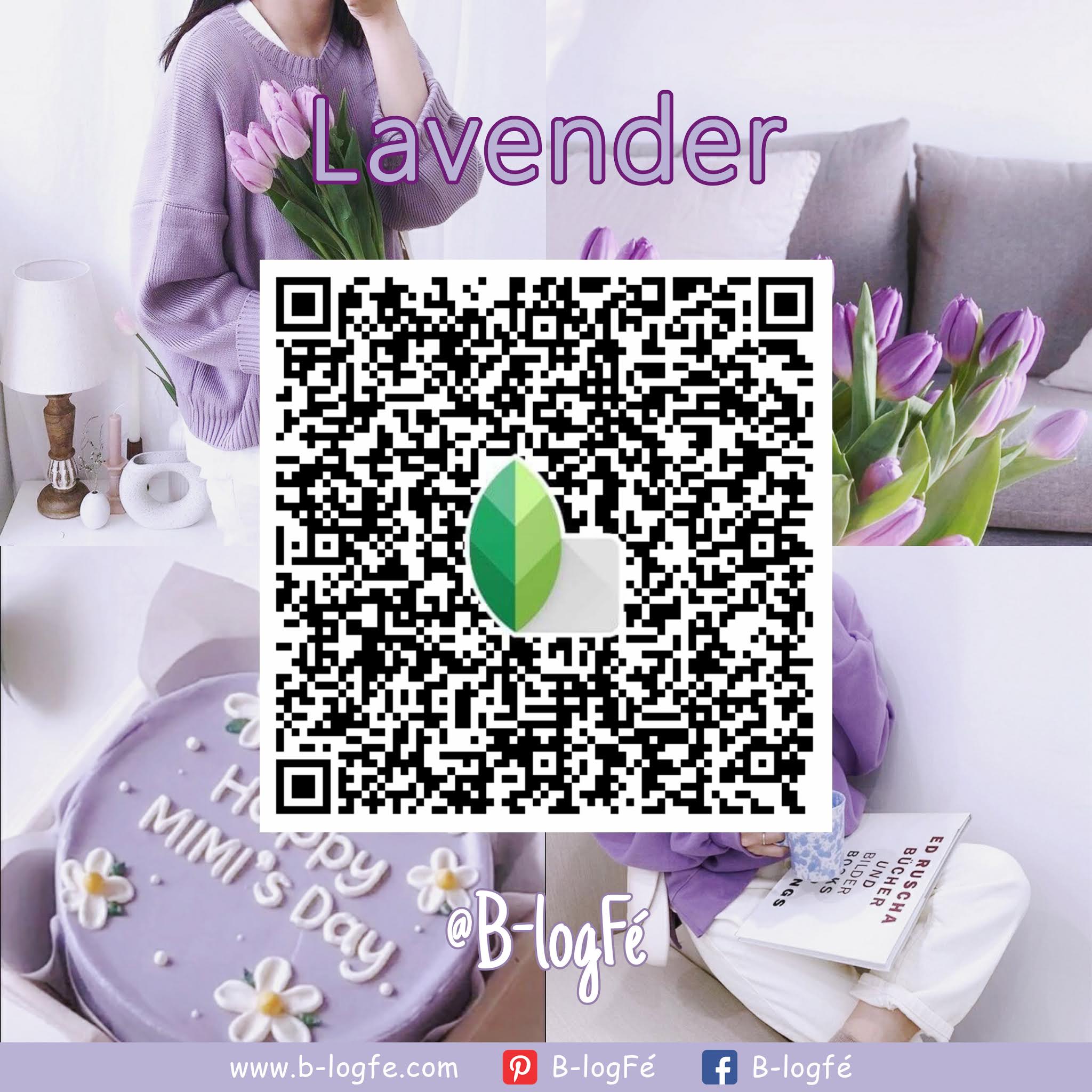 แจกโทนแต่งรูป 12 โทนสีม่วง | Snapseed QR