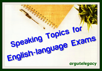 Speaking Topics - Description Questions in English-language Exams