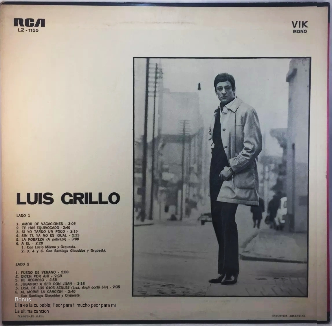 NOSTALGIA: Luis Grillo - Sus Grandes Exitos