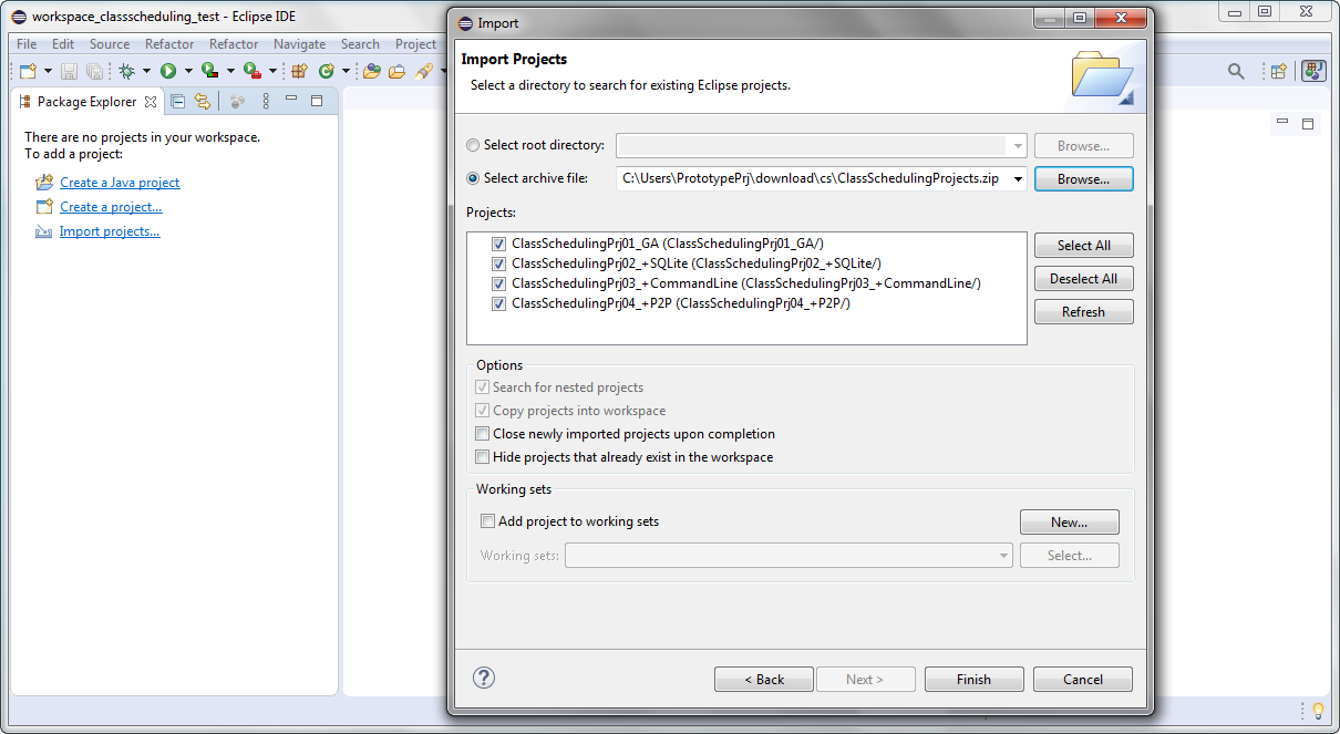 Prototype Project: Source code for All 4 Class Scheduling + Genetic ...