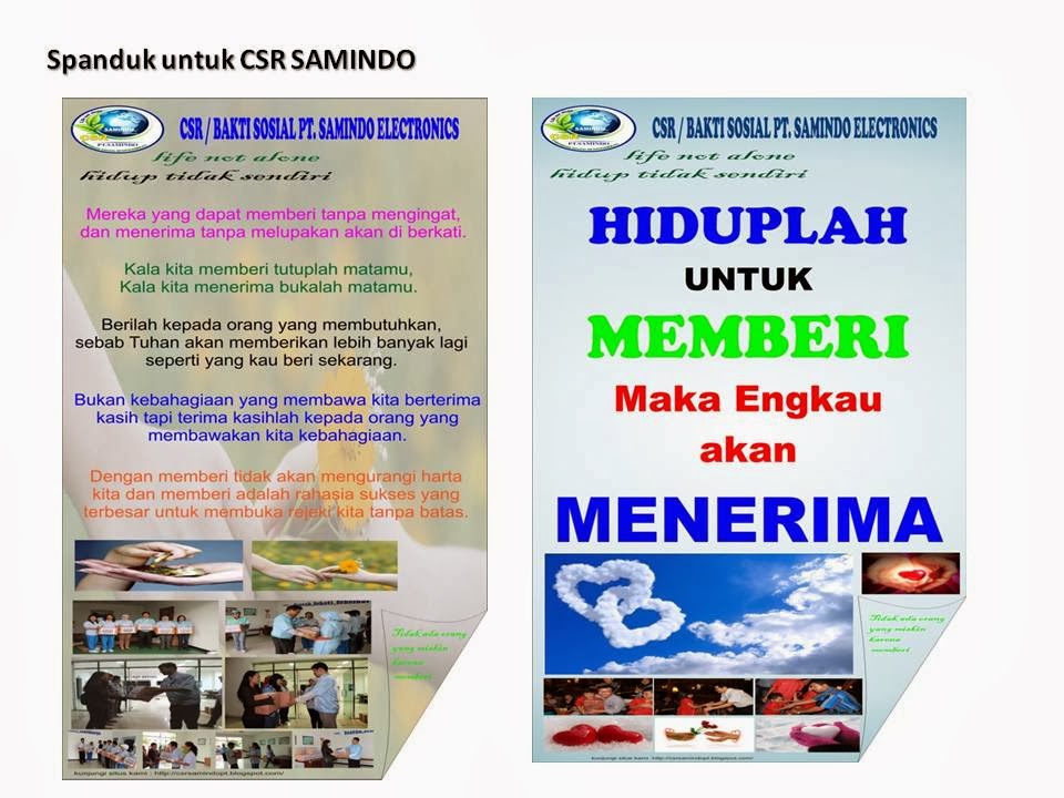 PT.SAMINDO ELECTRONICS: CSR --> SPANDUK DAN GALLERY DI RUANGAN CSR TEAM