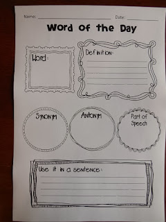 The Paper Maid: Word of the Day + { freebie }