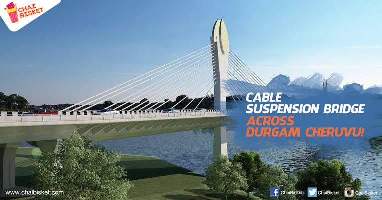 Durgam Cheruvu Cable Bridge - Hyderabad Cable Bridge | AP Heritage