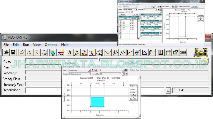 HEC-RAS APLIKASI UNTUK HIDRO ~ Ilmu Dasar Teknik Sipil