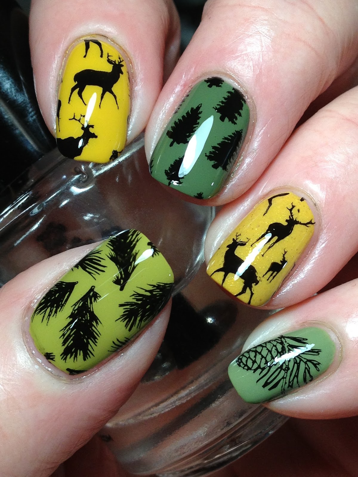 Canadian Nail Fanatic: A Deer Walks In The Forest....