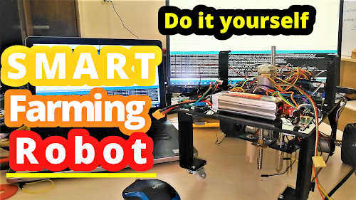 Homemade Agriculture Robot with multiple sensors. Smart Agriculture Robot