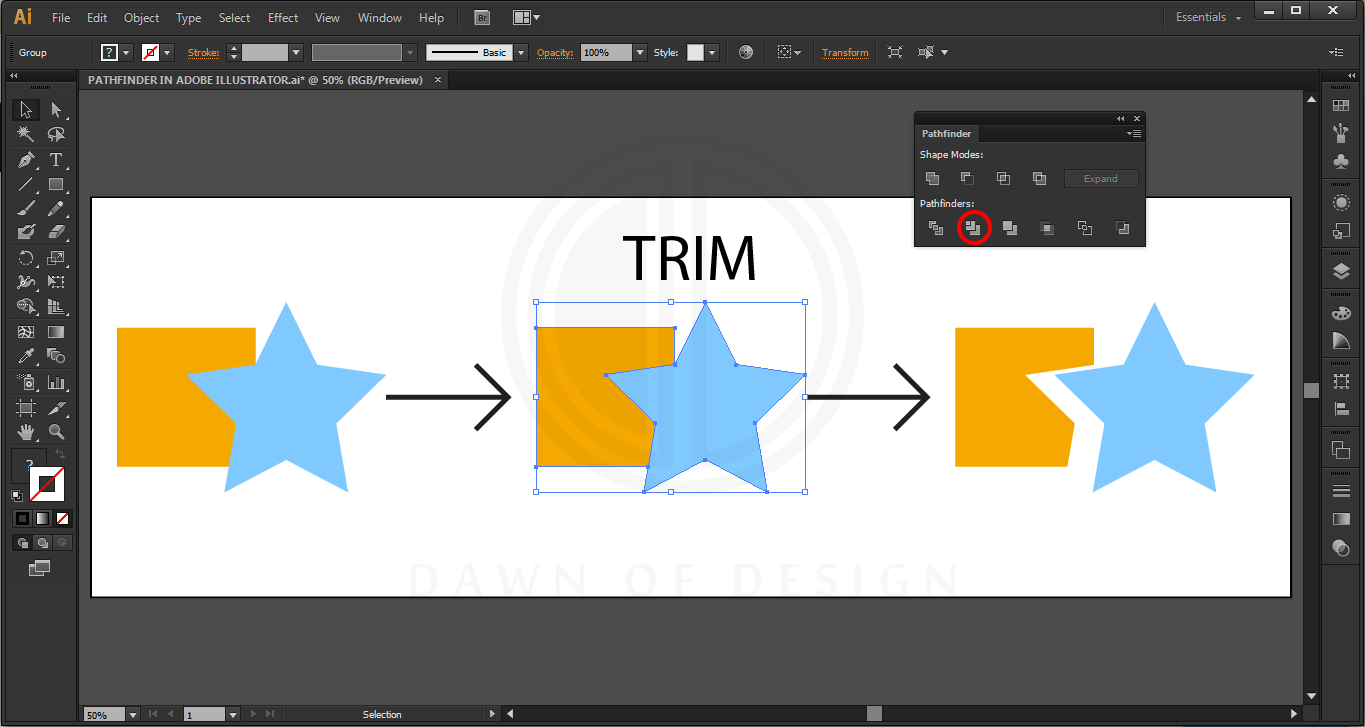 How To Use Pathfinder Tool In Adobe Illustrator - BloggersStand