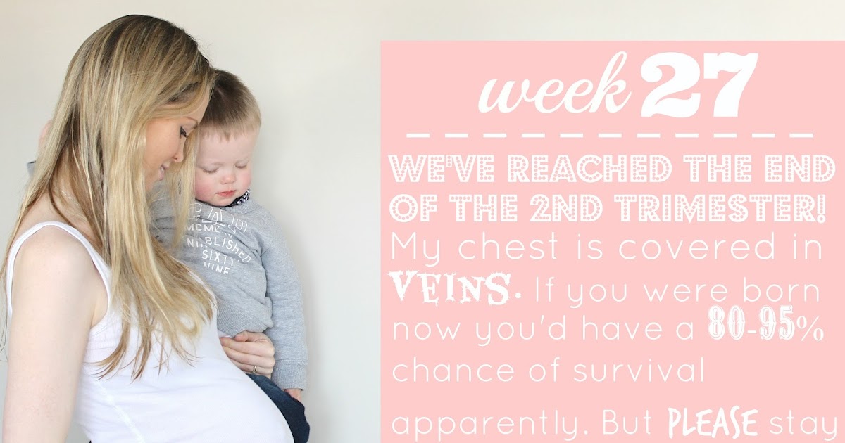 Baby #2: 27 Weeks Pregnant.. End of the Second Trimester! | Alex ...