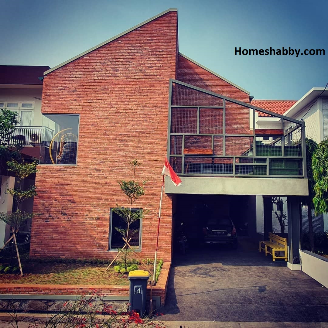 8 Inspirasi Fasad Rumah Modern dengan Elemen Bata Ekspos ~ Homeshabby ...