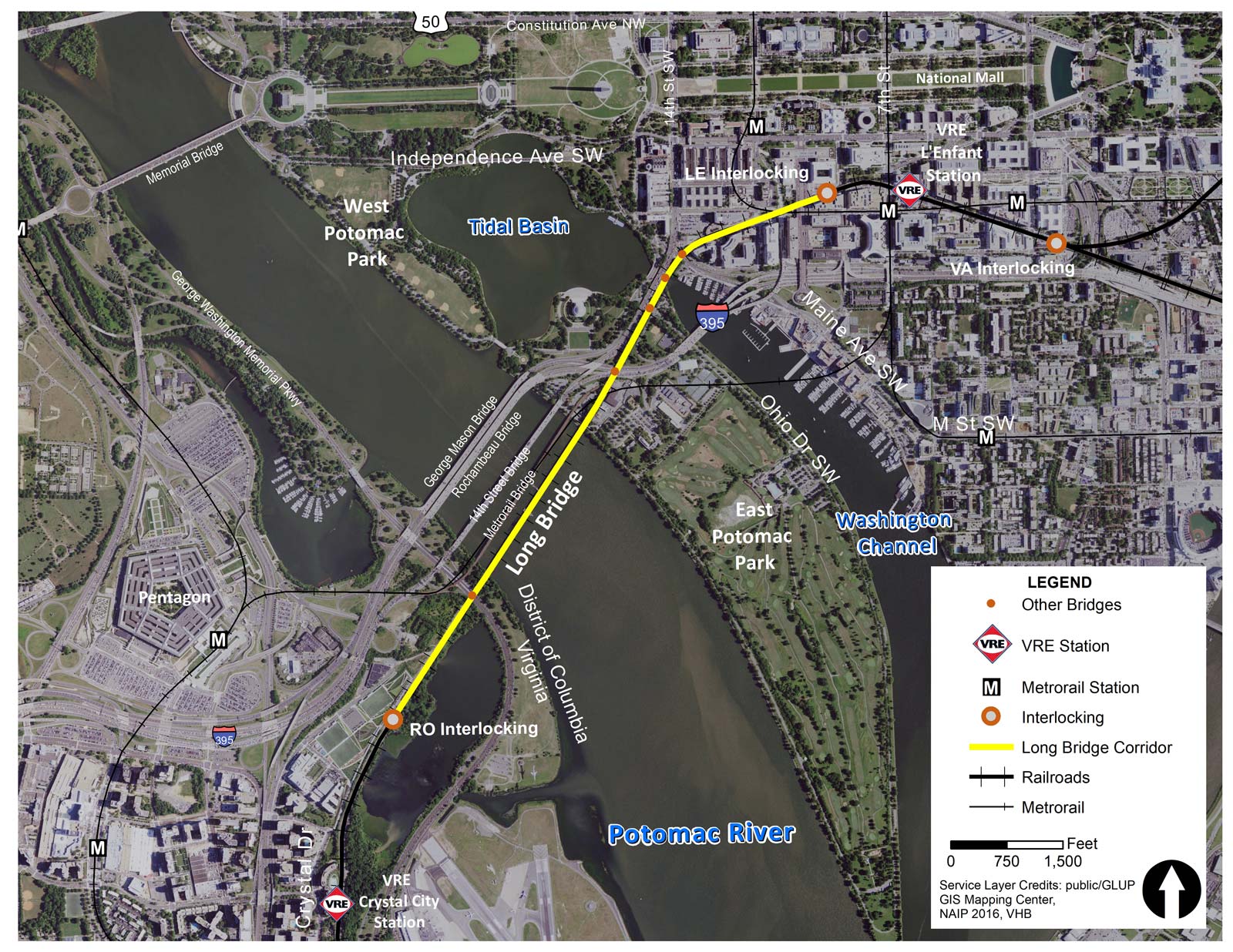 Industrial History: 1904 Long Bridge over Potomac River at Washington, DC
