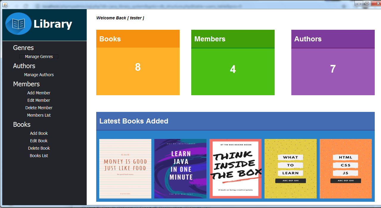 Java Library Management System Source Code C Javaphp Programming Source Code
