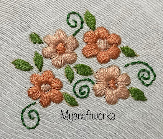 MY CRAFT WORKS: Embroidery Design - Satin stitch