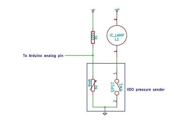 The Secret Tweaker Pad Controlling Vdo Engine Pressure Sensor With Arduino