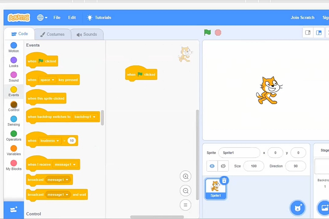Membuat sebuah permainan di dalam Scratch