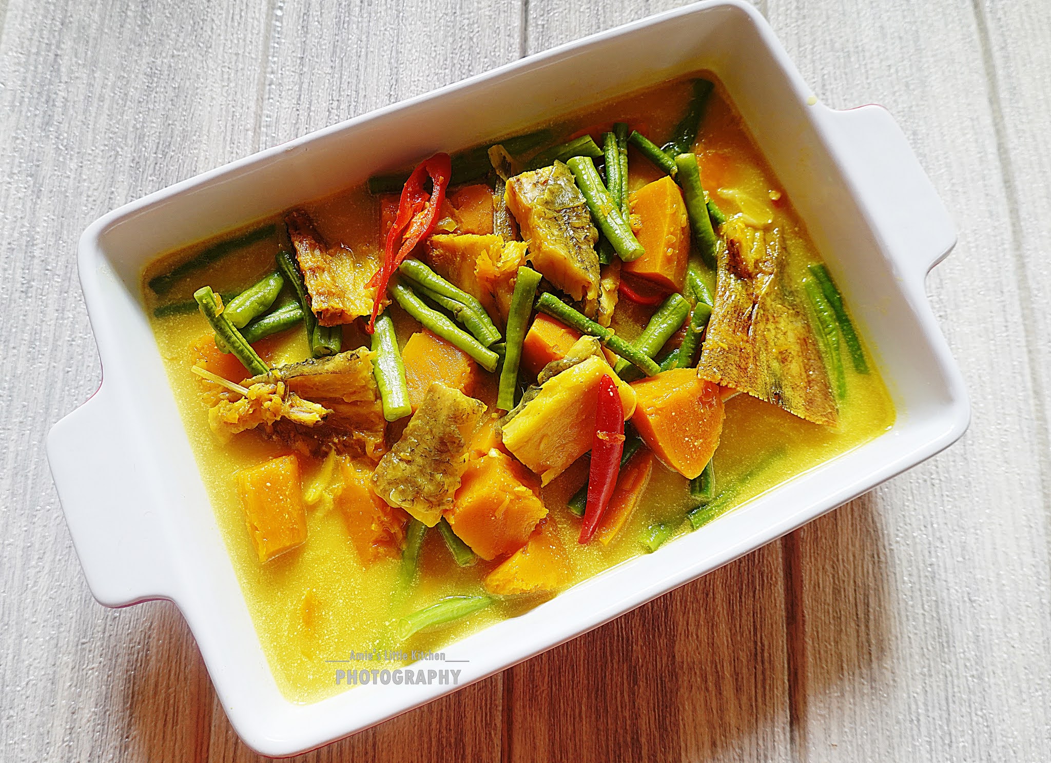 Labu Manis Masak Lemak Ikan Masin & Sayap Ayam Panggang Air Fryer ...