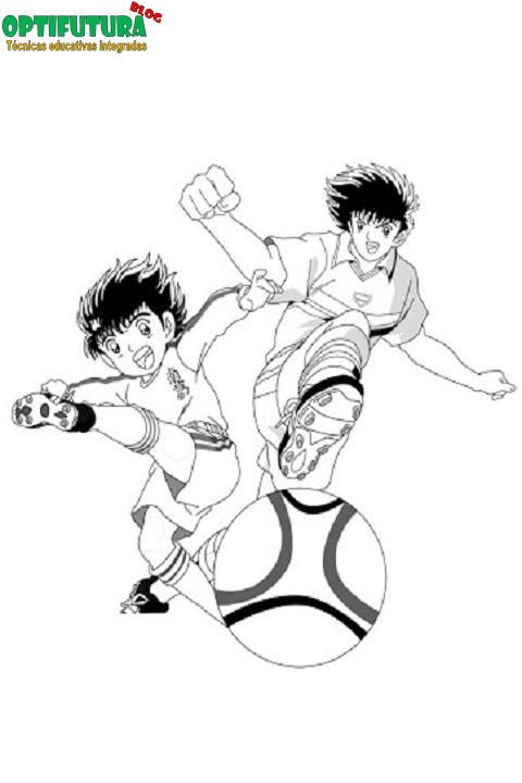Capitán Tsubasa (Oliver y Benji) [Dibujos para colorear] ~ Optifutura