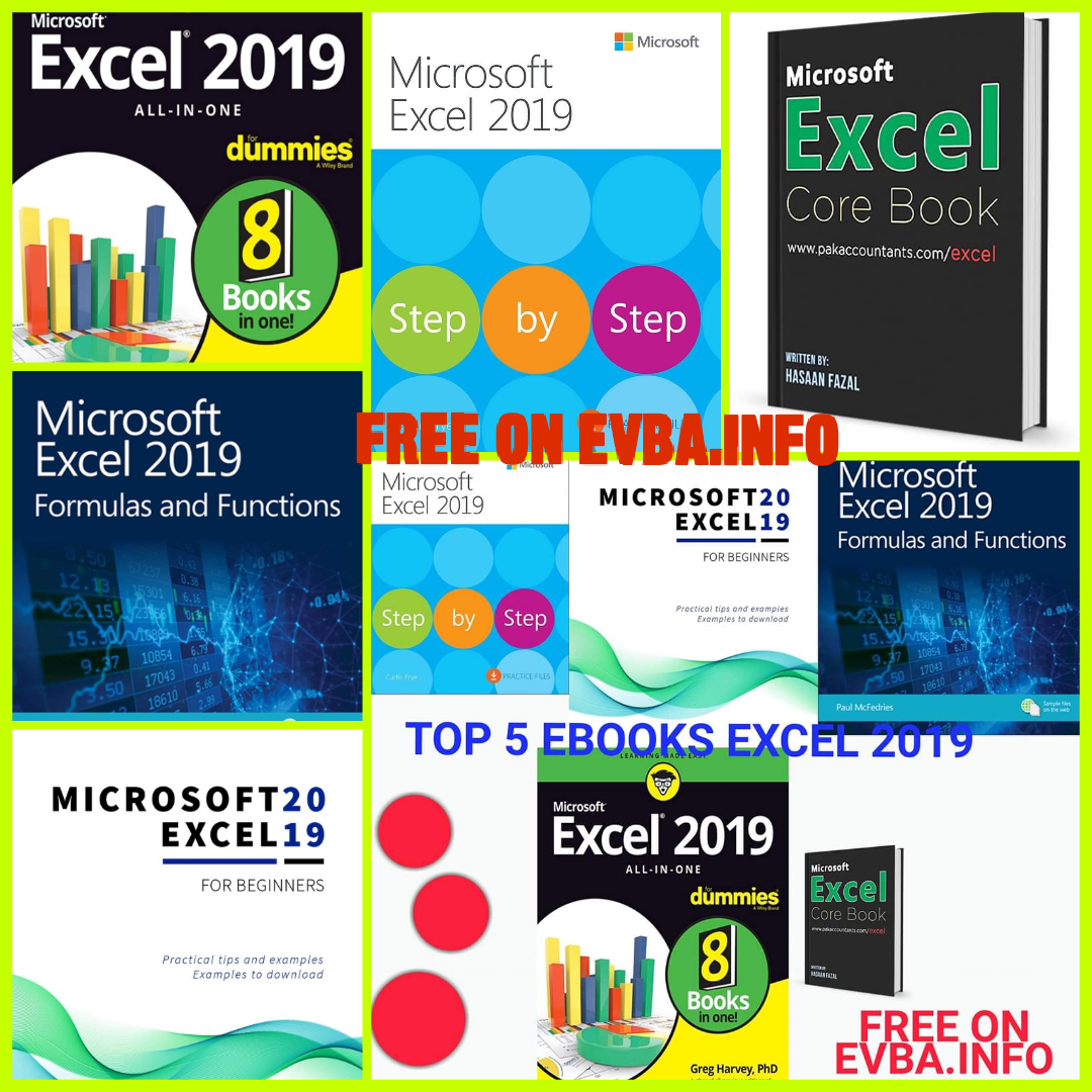 BEST EBOOKS EXCEL 2019 FREE DOWNLOAD ON EVBA.INFO - KING OF EXCEL
