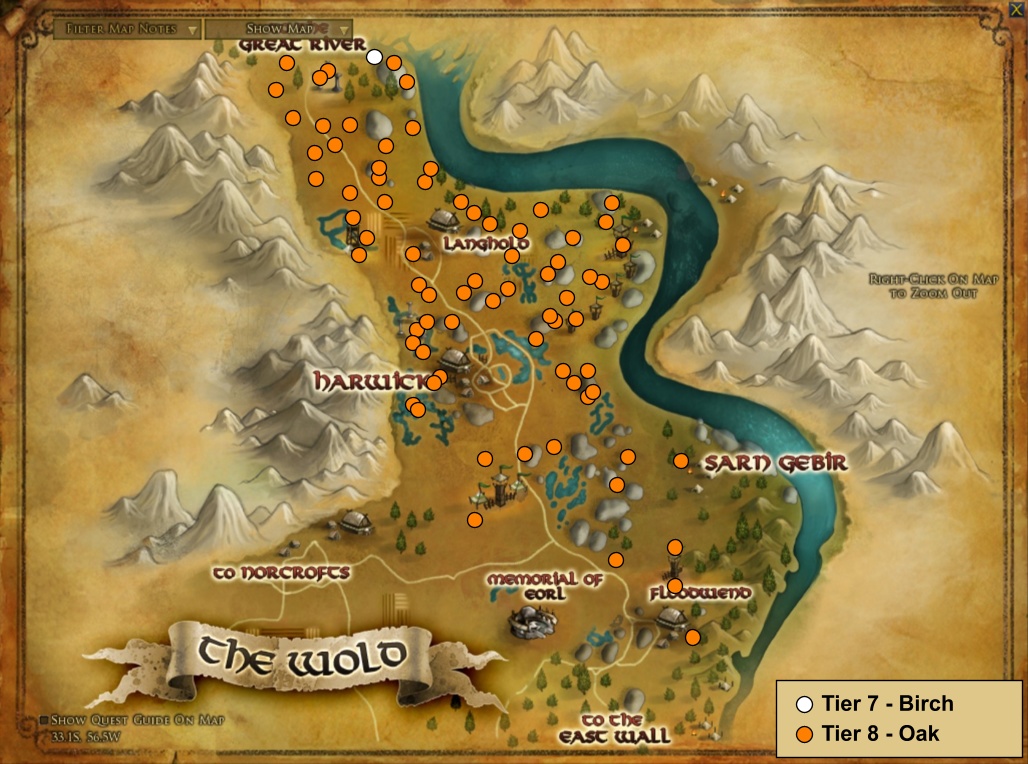 Wonderful Places in LOTRO's Middle Earth: Wood in Lotro - and where to ...