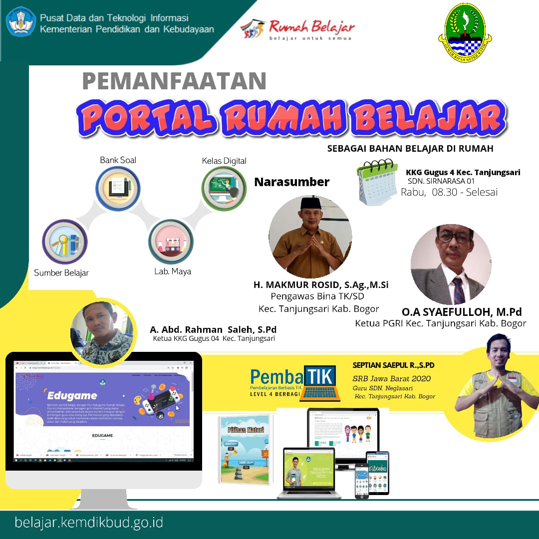 SOSIALISASI PEMANFAATAN PORTAL RUMAH BELAJAR ~ MEDIASHARE GURU