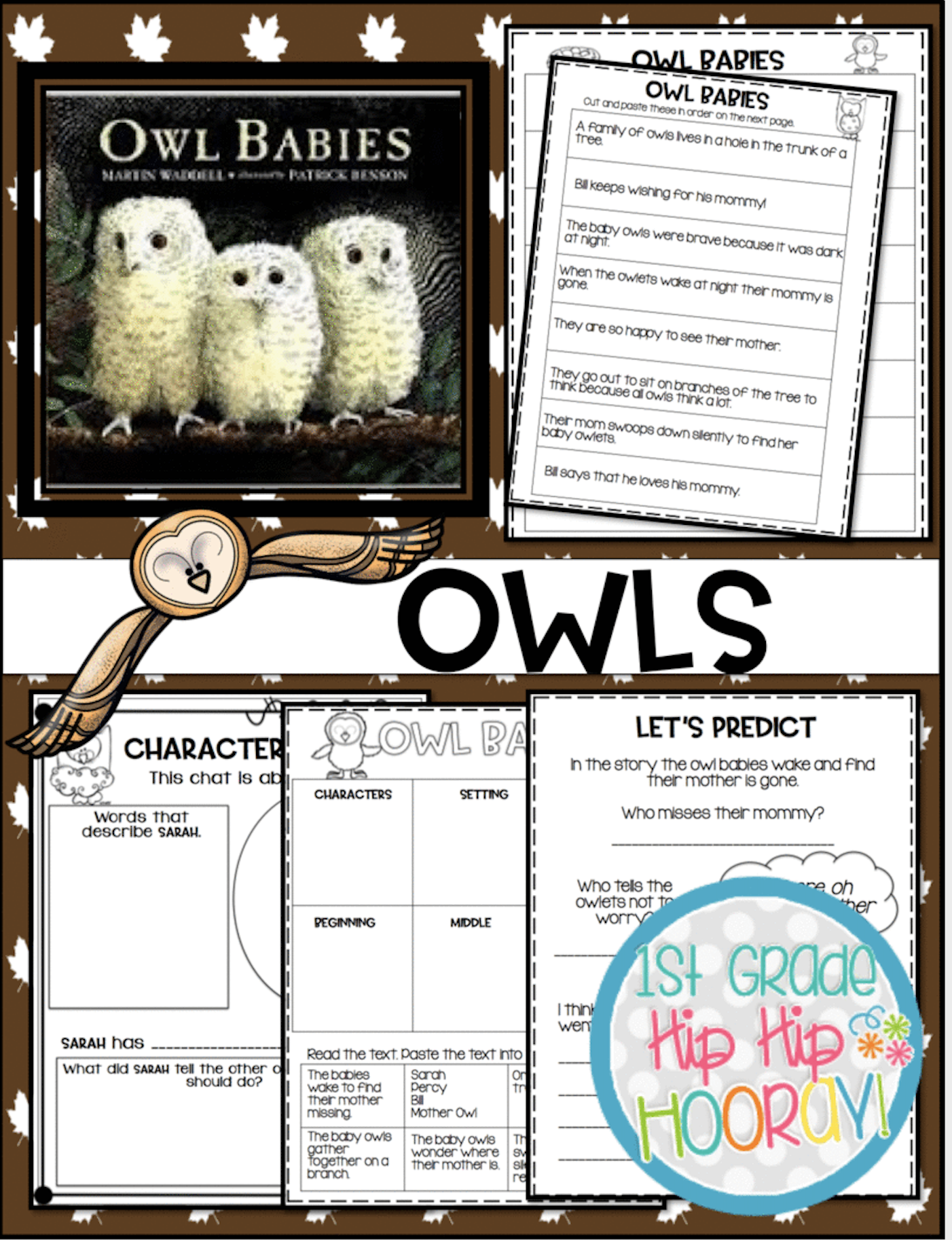 1st Grade Hip Hip Hooray!: Using informational text to research owls!