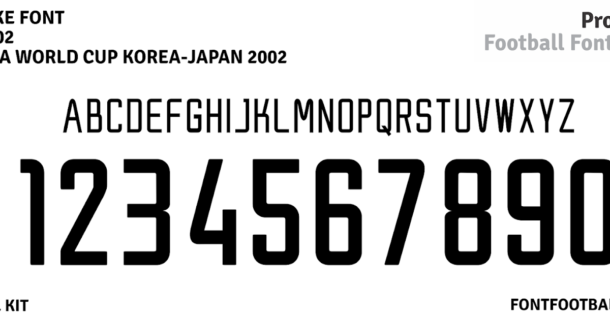 Nike World Cup 2002 Font