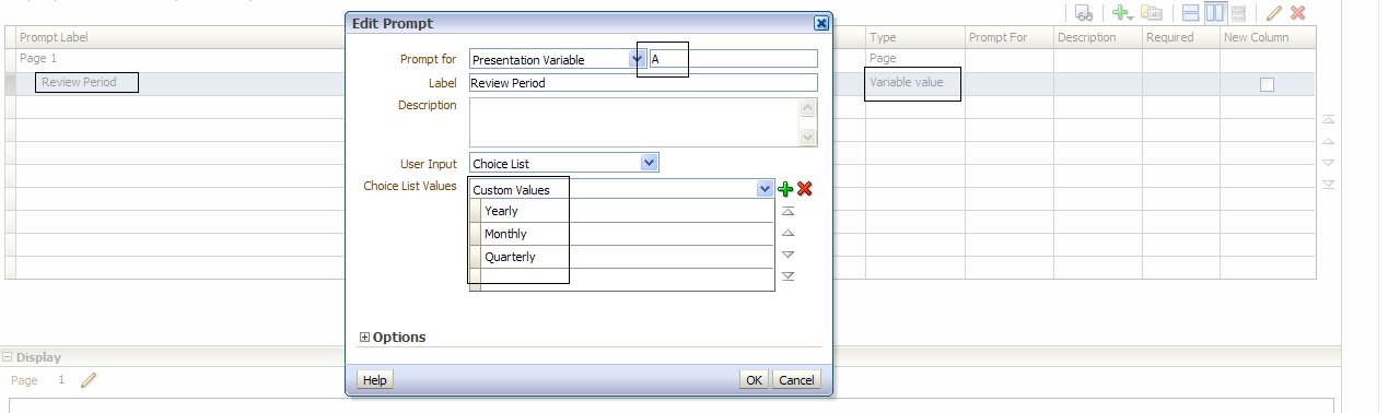 OBIEE: Dynamic columns with filters OBIEE: Dynamic columns with filters