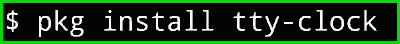 How To Use Digit Clock in Termux