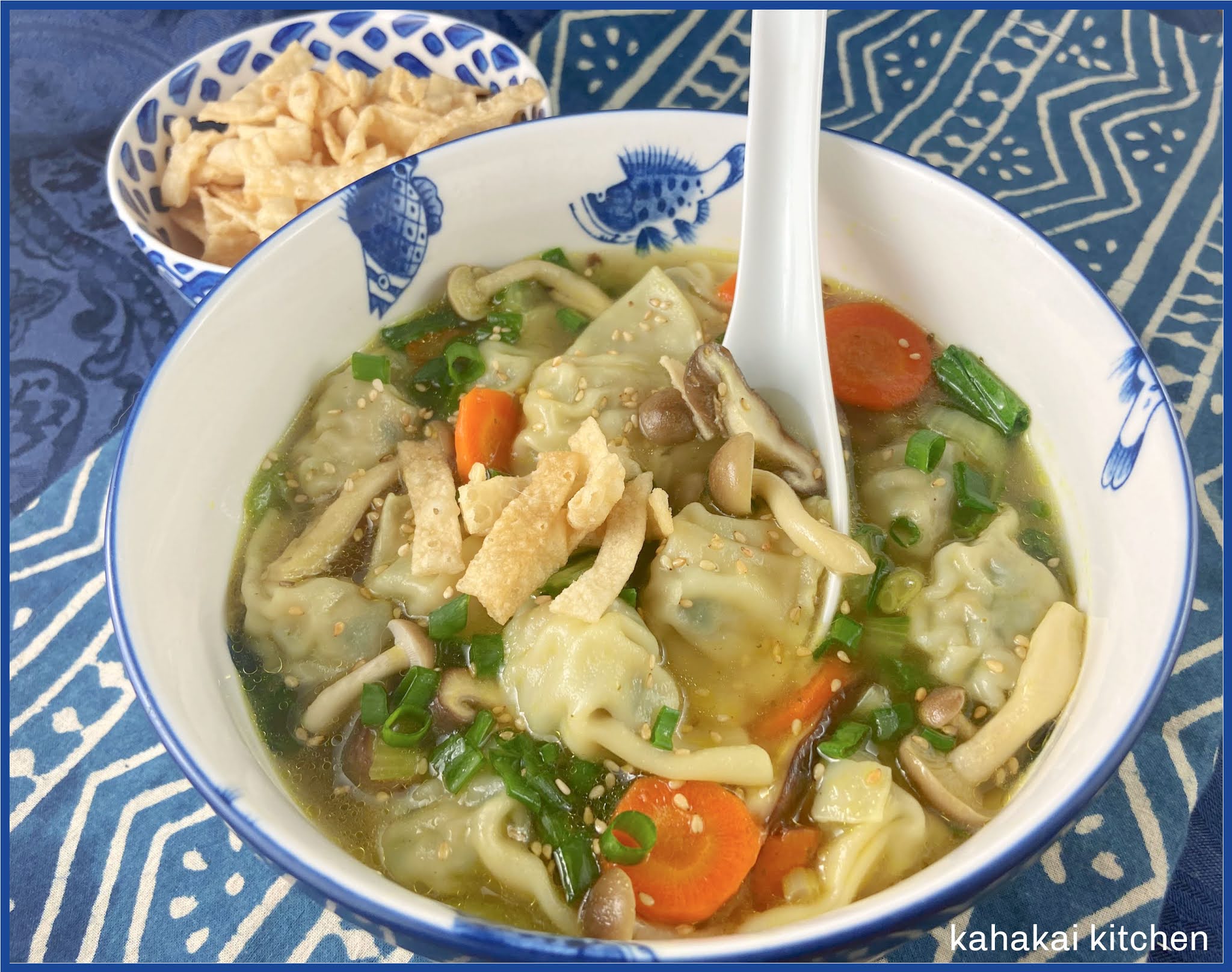 Kahakai Kitchen: Mini Wonton Vegetable Soup: Quick & Comforting for ...