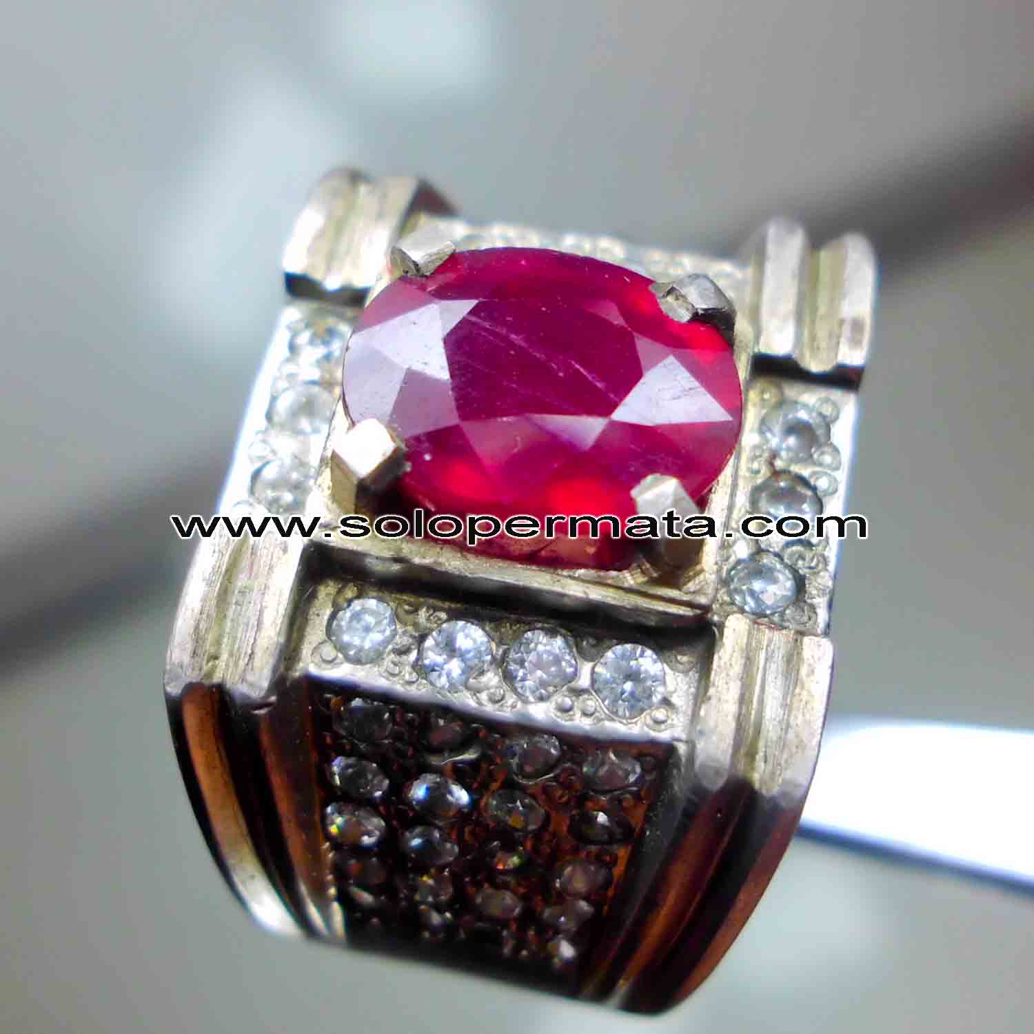 Batu Permata Ruby Corundum - 22 E04 | Batu Emerald Cut | Toko Batu Akik ...