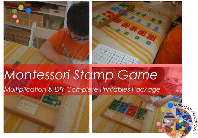 Montessori Stamp Game, Multiplication DIY Printable Package - "Making ...